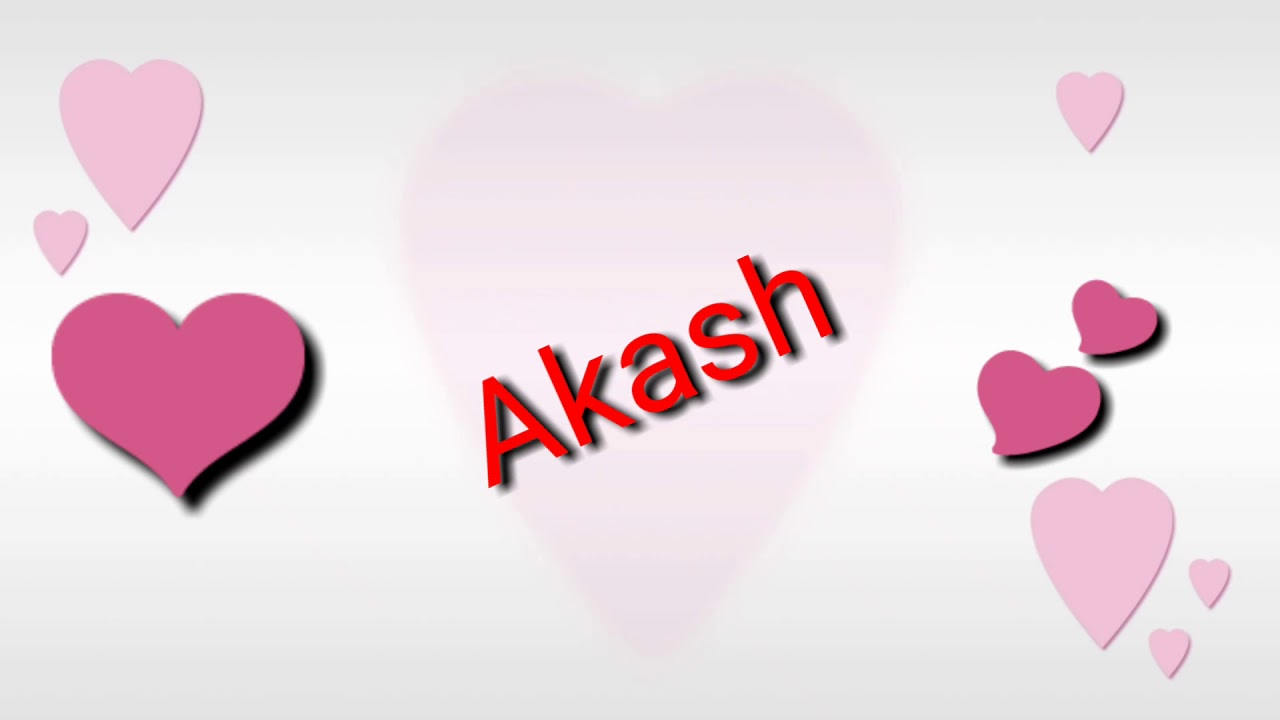 Akash Name Love Hd