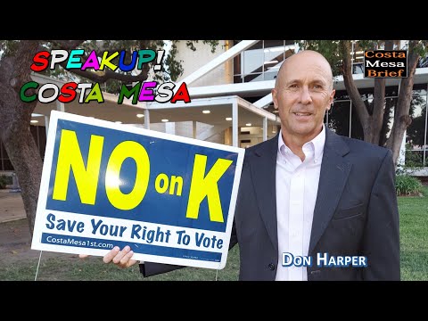 SpeakUp! Costa Mesa – Don Harper on Measure K - YouTube