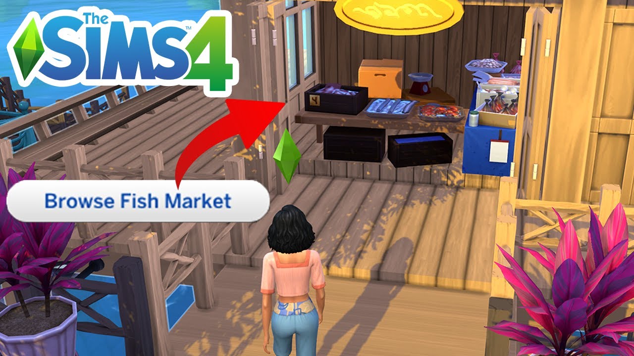 How To Buy Fish (Fish Market Location) - The Sims 4 - YouTube