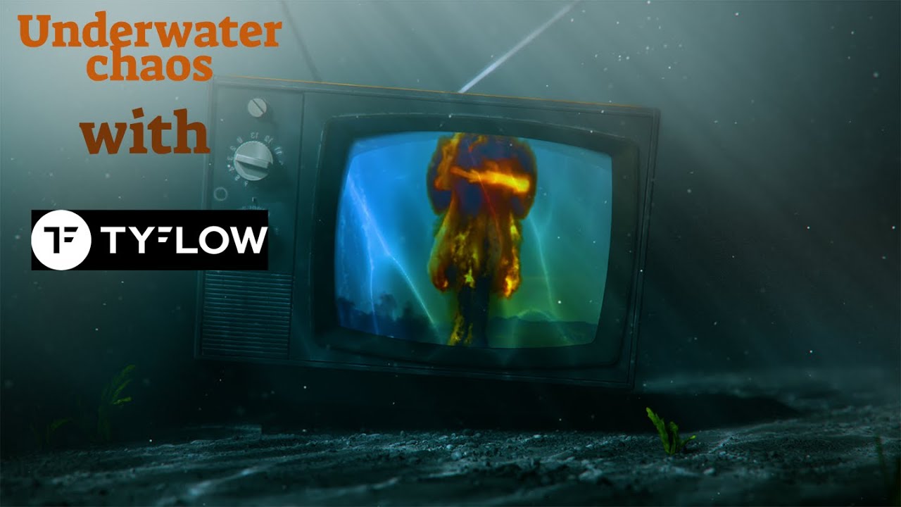 Under water chaotic scene created with Tyflow on 3DSmax - YouTube