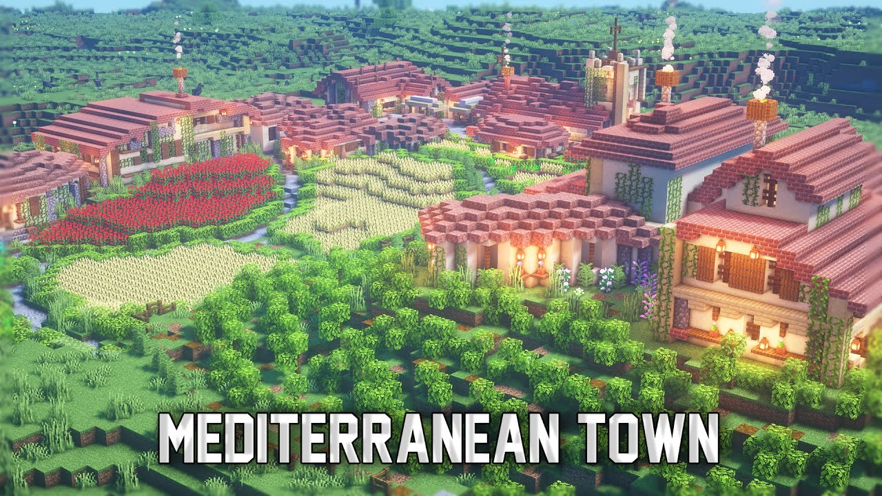 Minecraft Timelapse | Mediterranean Town - YouTube