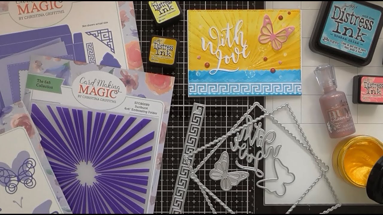 Sunset Scene with Card Making Magic :D - YouTube