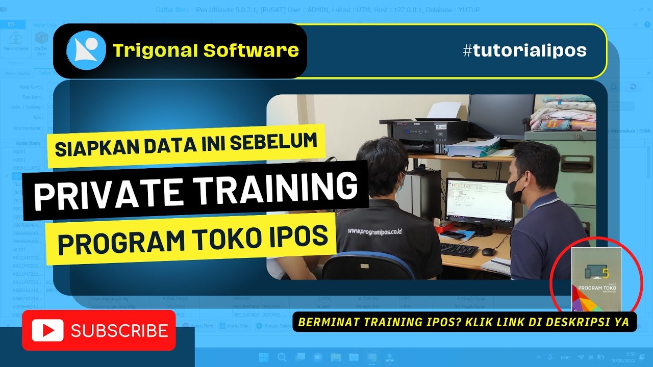 Ini Data yang Dipersiapkan Sebelum Private Training atau Sebelum Pakai Software Toko Ipos #ipos ...