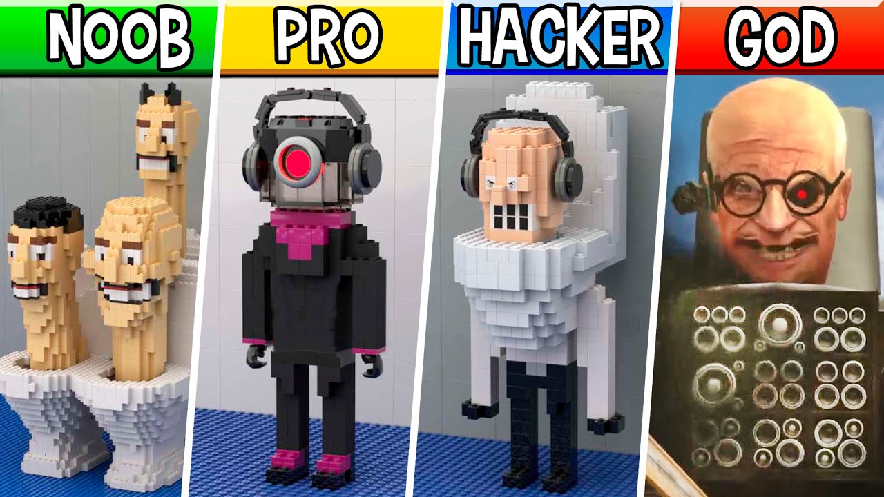 LEGO ALL Characters in Skibidi Toilet (Collection #7) : Noob, Pro ...