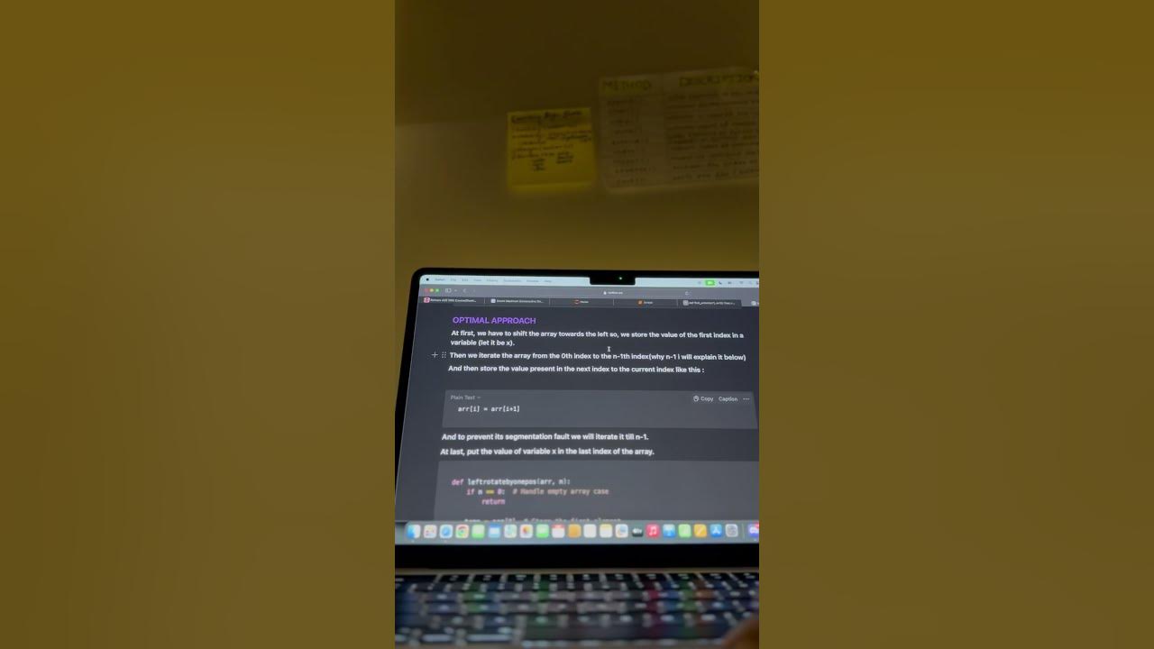 Left Rotate By One Placecoding Programming Computerscience Dsa