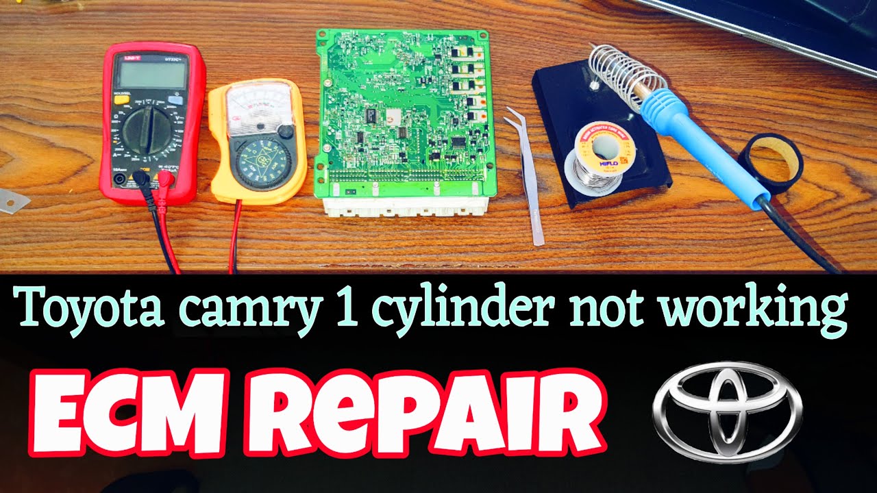 Ecm repair, toyota 1st cylinder not working, easy fix 1$. - YouTube