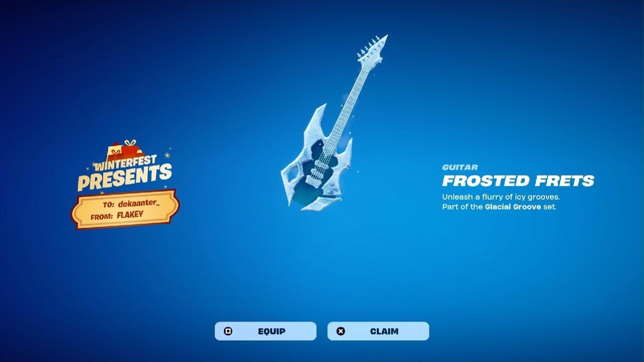 Fortnite chapter 6 season 1 winterfest Day 4 - YouTube