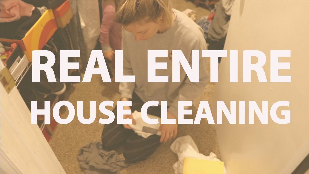 Real Entire House Cleaning :) Fun Clean With Me - YouTube