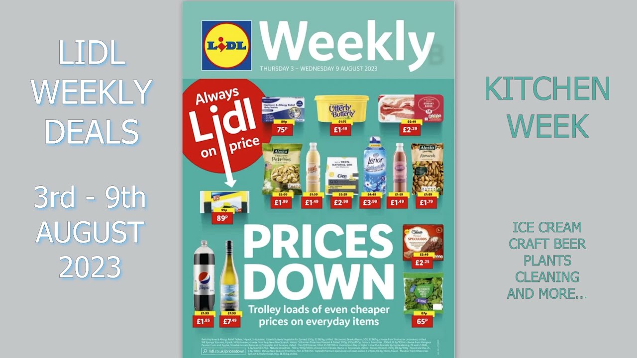 Lidl Weekly Deals 3rd - 9th August 2023 Kitchen Week - YouTube