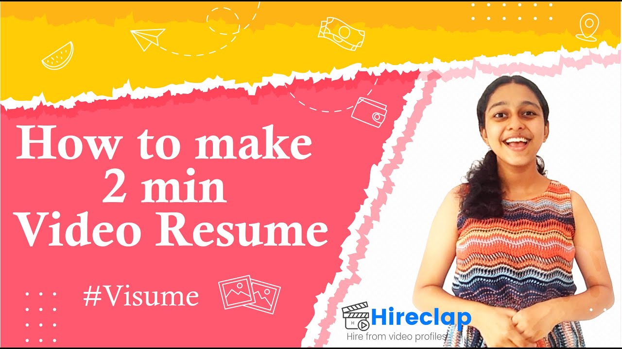 How to make 2 min Video Resume #Visume | for Freshers | Hireclap ...