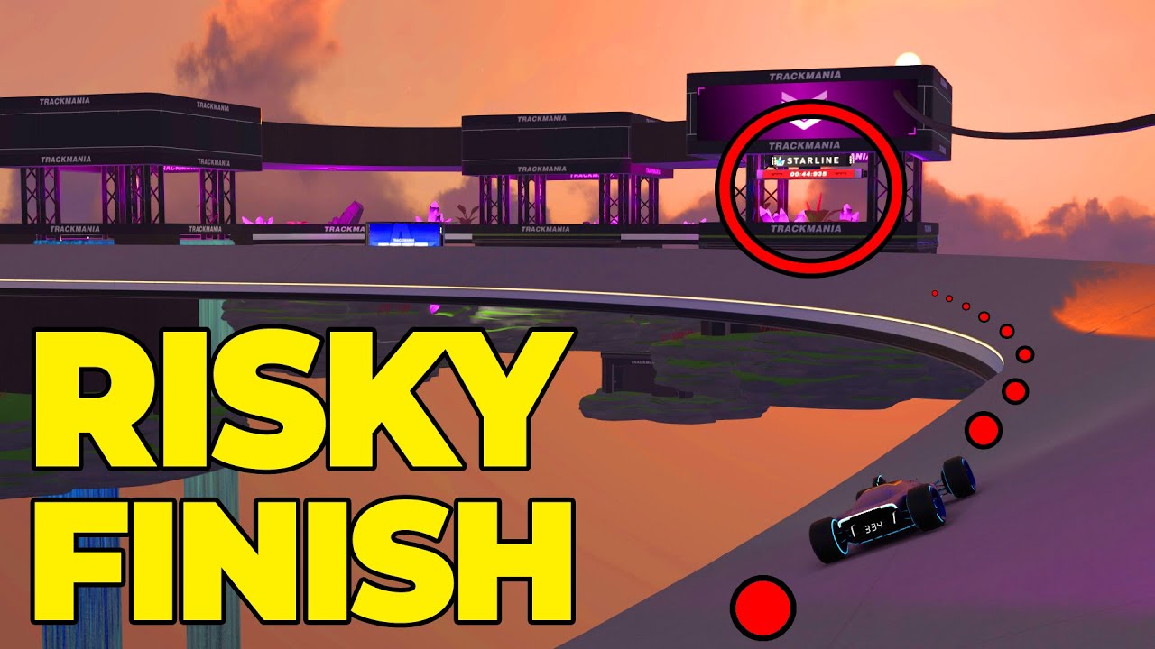 Technical Map with Risky Finish || TrackMania Cup of the Day - YouTube