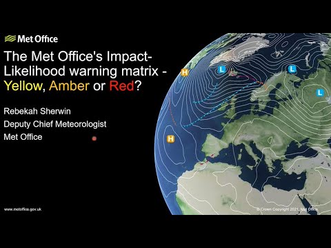 The Met Office's Impact-Likelihood Warning Matrix - Yellow, Amber or ...