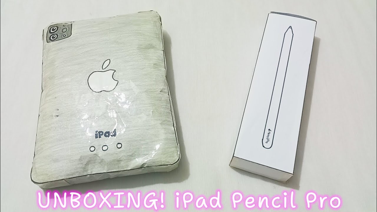 [ paper diy ] Unboxing! iPad Pencil Pro | asmr | unboxing | squishy ...