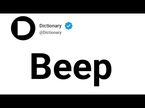 Beep Meaning In English - YouTube