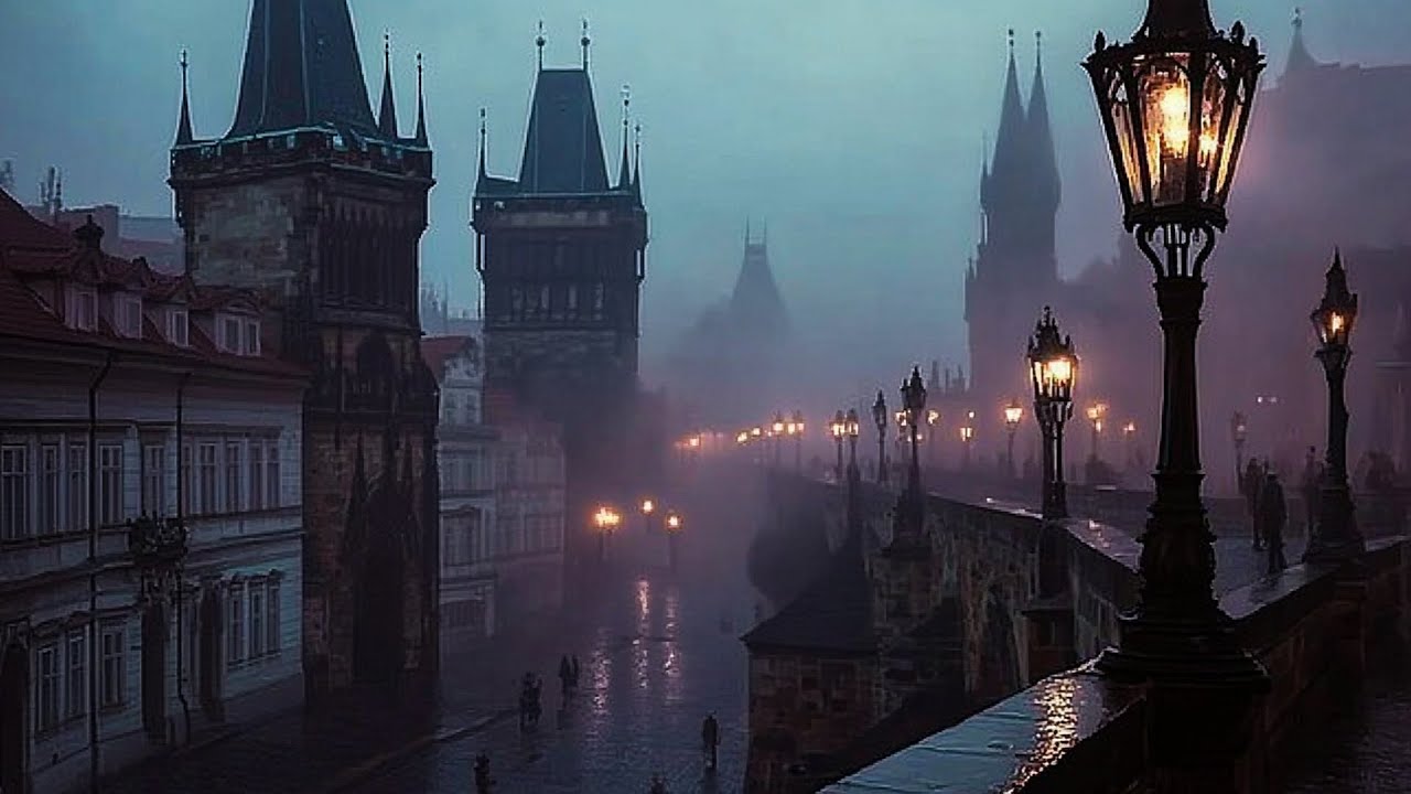 Timeless Beauty of Winter Old Streets | Dark Academia Piano & Ambience ...