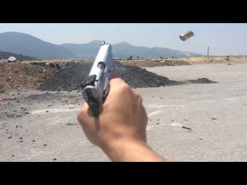 Browning HP Silver Chrome Çelik Hedefe Atış #browning