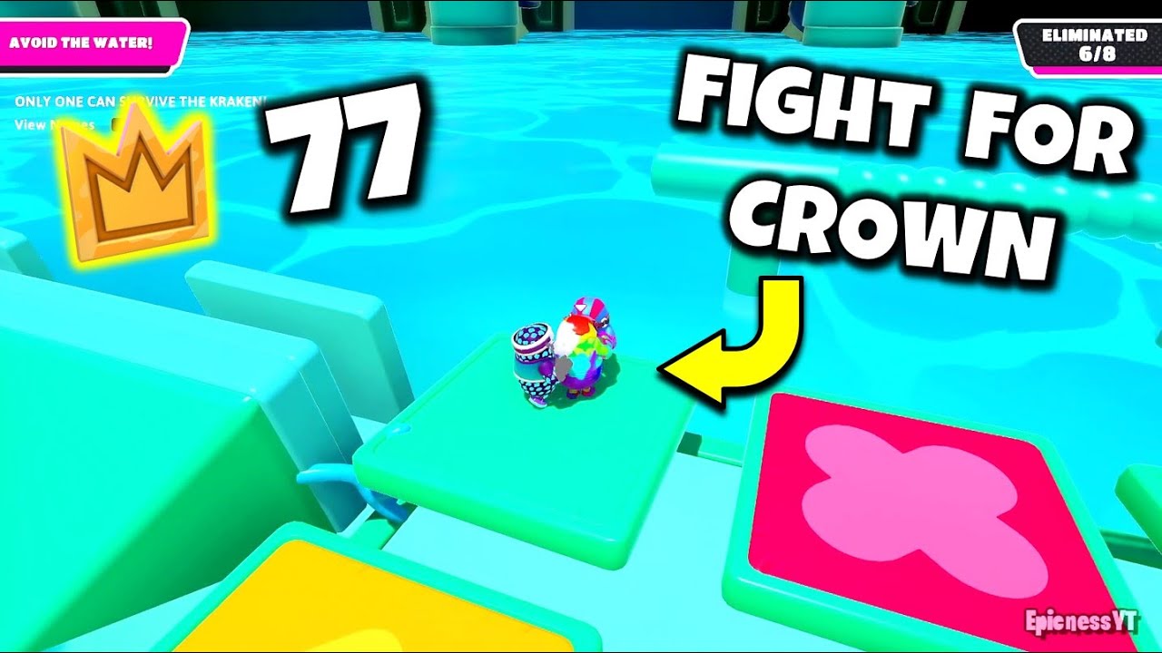 FALL GUYS - Crown 77 Kraken Slam FINAL Grab Fight - Gameplay ...