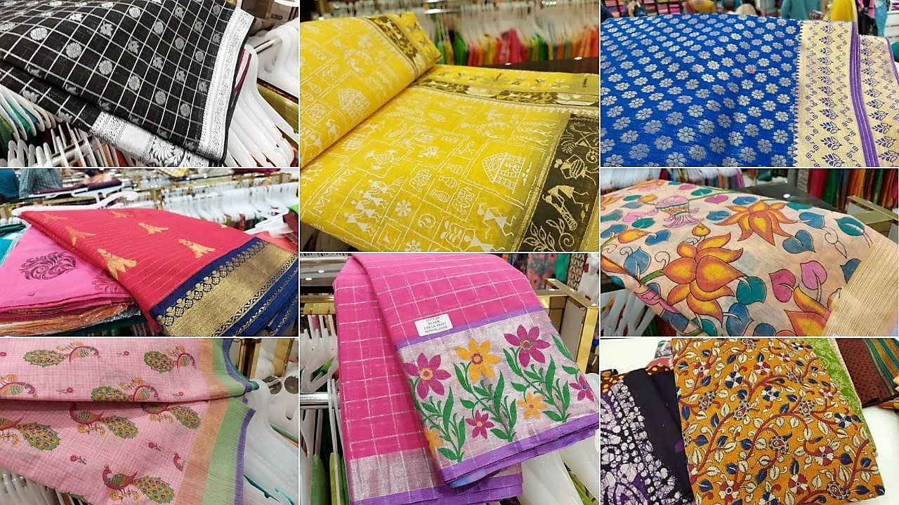 Pothys chromepet latest trendy Silk cotton and Printed designer cotton ...