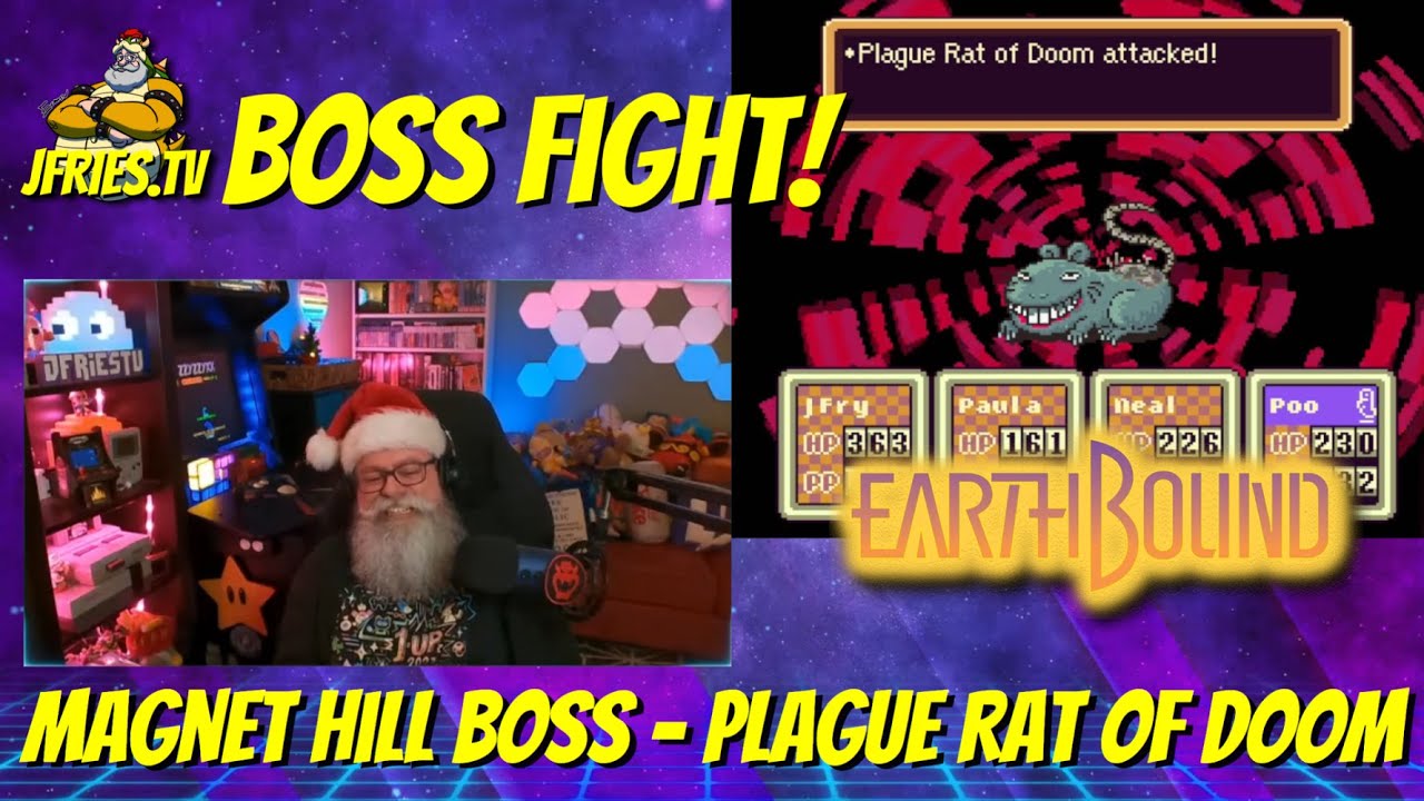 Highlight: EarthBound - Magnet Hill Boss - Plague Rat of Doom - YouTube