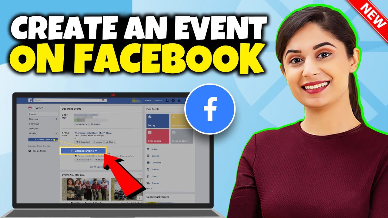 How to create an event on Facebook on PC 2024 | Make Facebook Event ...