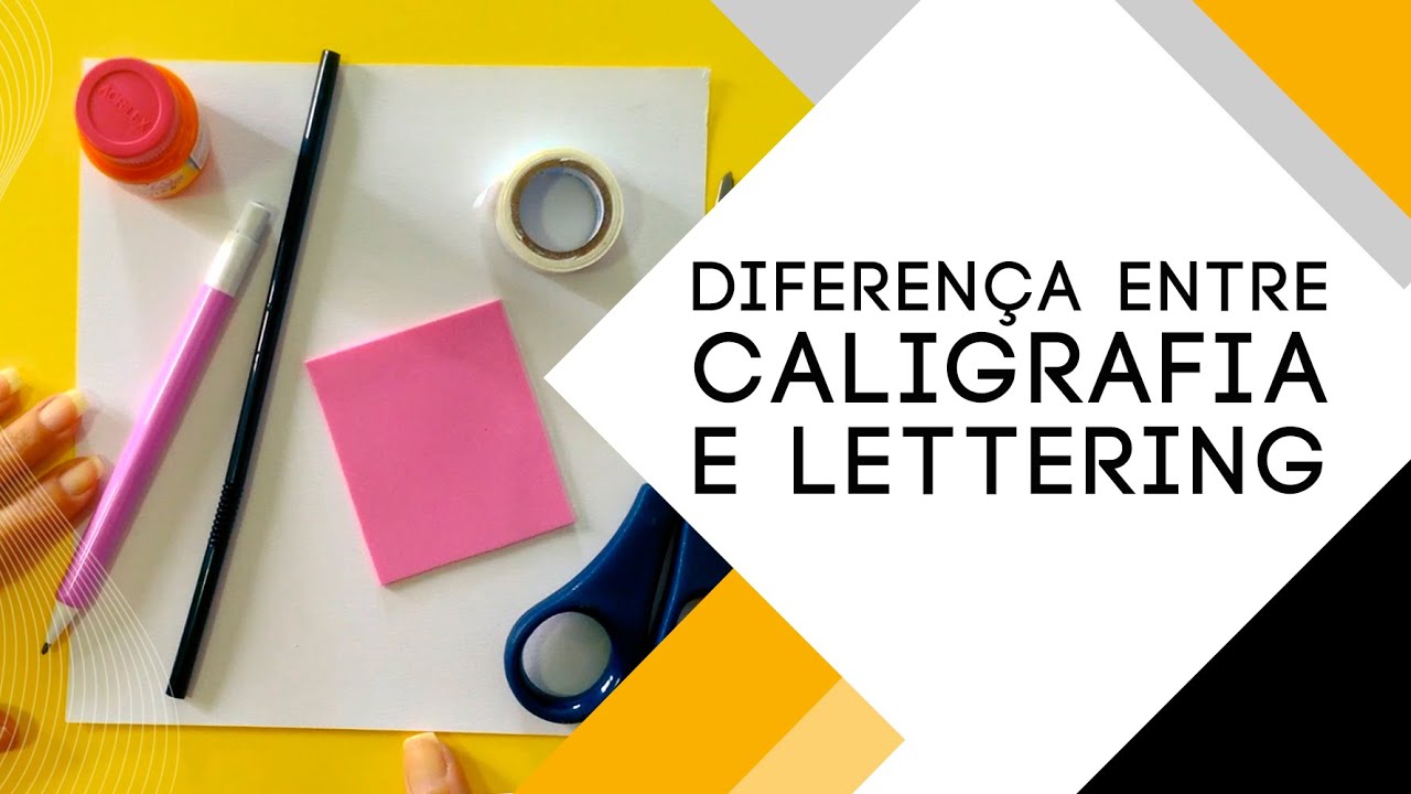 Diferença entre lettering e caligrafia - YouTube
