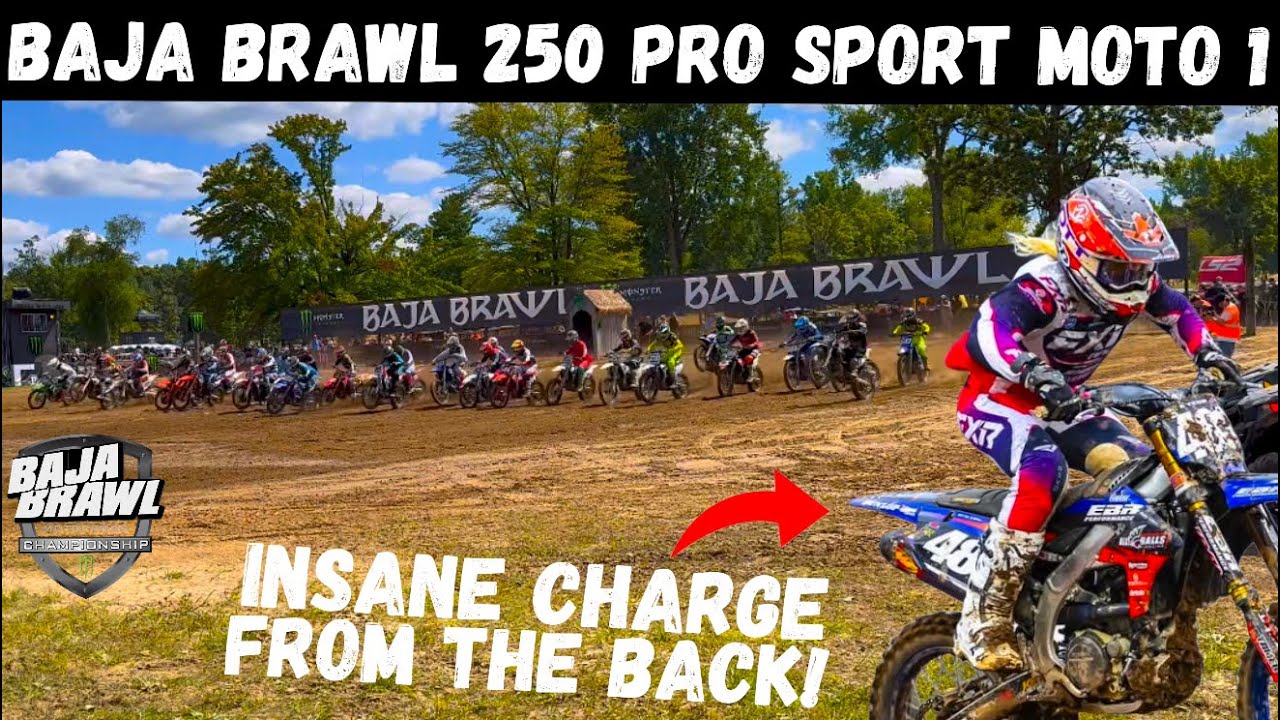 He Almost WON From LAST PLACE!! Baja Brawl 250 Pro Sport Moto 1 Sand ...