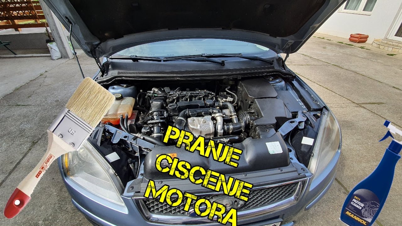 KAKO OPRATI I OCISTITI MOTOR NA AUTU - YouTube