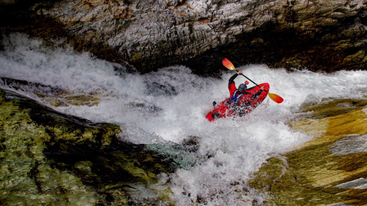 Kayaking in a natural waterpark! // kayaking the sorba slides - YouTube