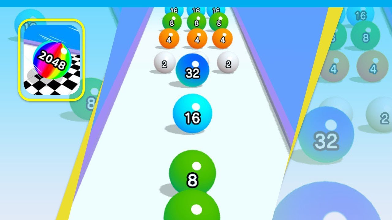 Merge Ball Race 🔵🔴⚫ Ball Merge 2048 🧿🧿MAX Levels🔥🔥 Gameplay Walkthrough ...