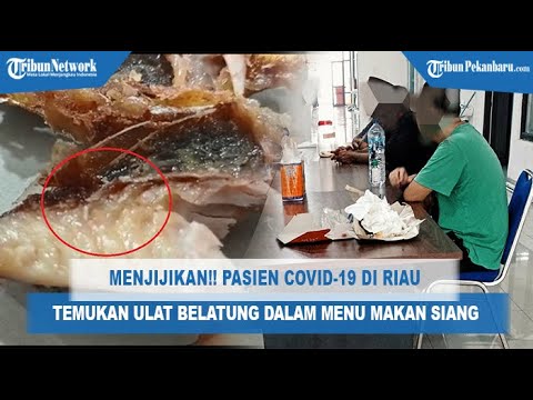 HEBOH!!! Pasien Covid-19 di Riau Temukan Ulat Belatung di Menu Makanan Siang