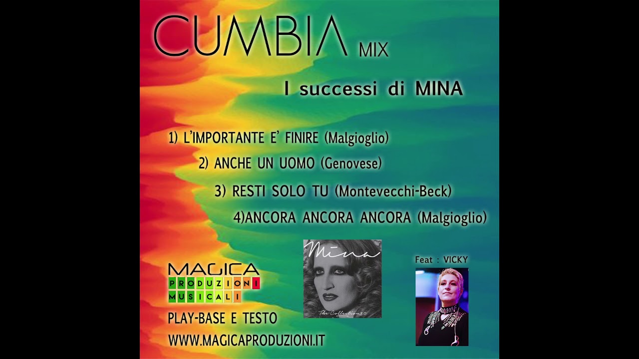 CUMBIA MIX MINA & *RESTI SOLO TU (Montevecchi-Beck) - YouTube