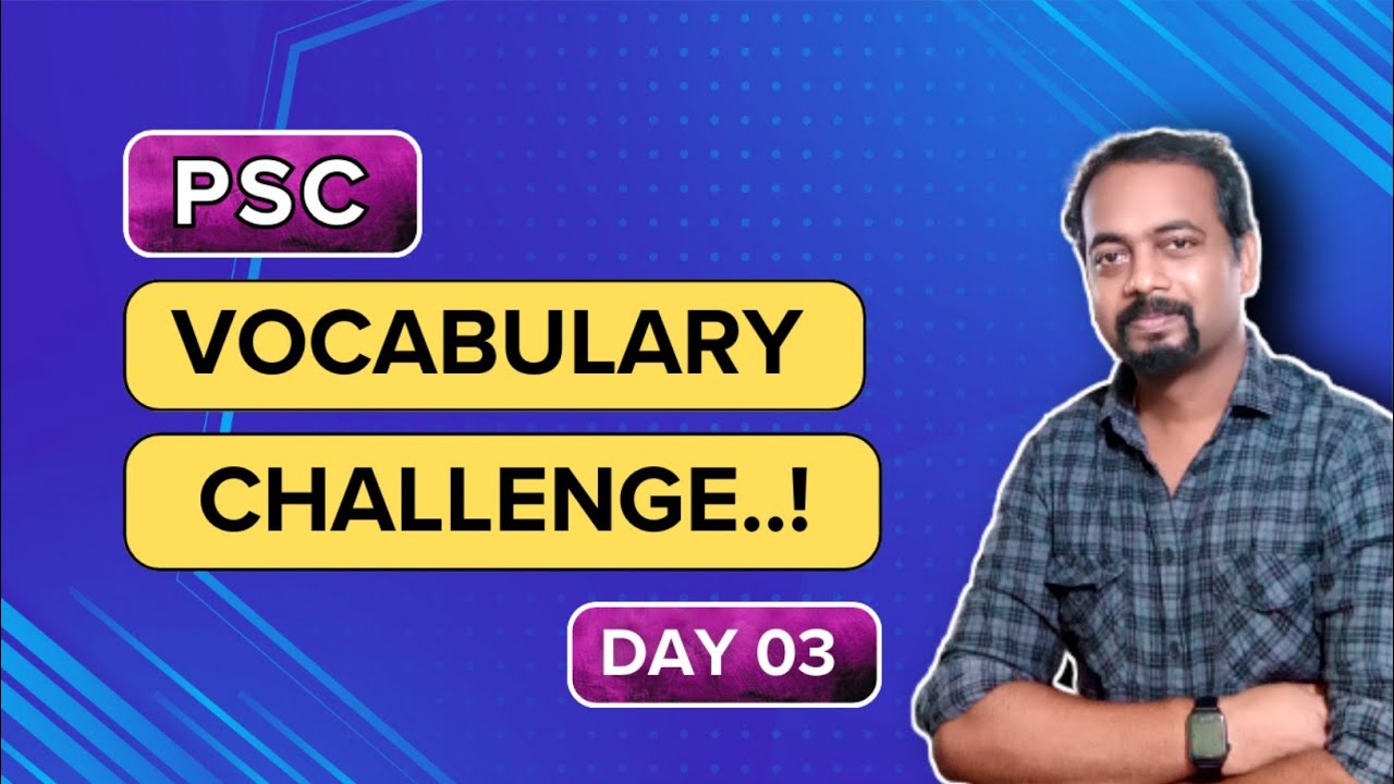 PSC Vocabulary Challenge | 03| LDC | LP UP | Degree Prelims. - YouTube