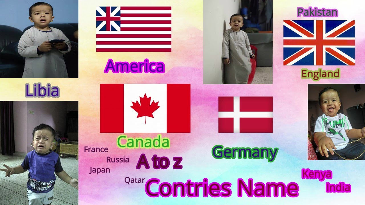 A to Z Meet All The Countries Name || A to Z Learning Alphabet ...