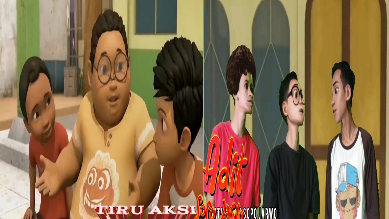 tiru aksi adit&sopo jarwo || adit dan teman"cari ucup#aditdansopojarwo# ...
