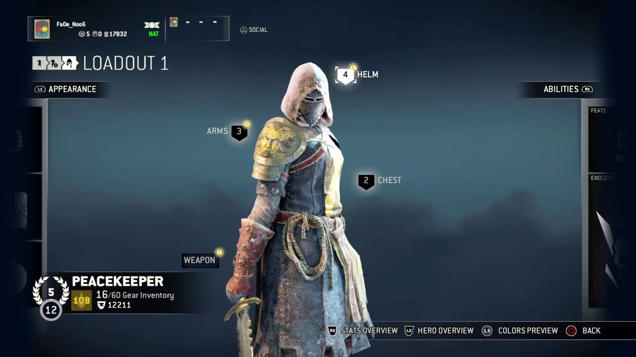 For Honor - Best Peacekeeper Set 108 GS 5th Prestige - YouTube