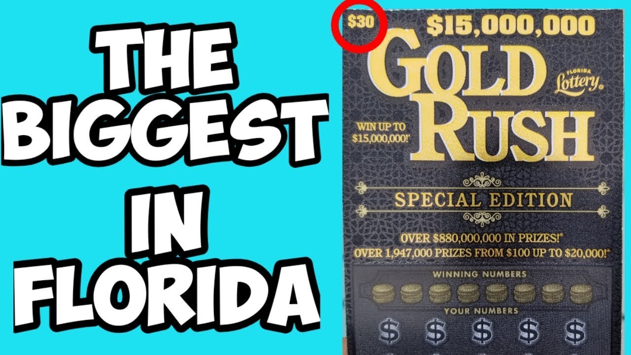 The Biggest Scratch Off Ticket In The Florida Lottery!!! - YouTube