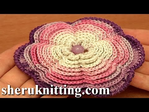Crochet Large Multi Layered Flower/ Crochet a Flower Video - YouTube
