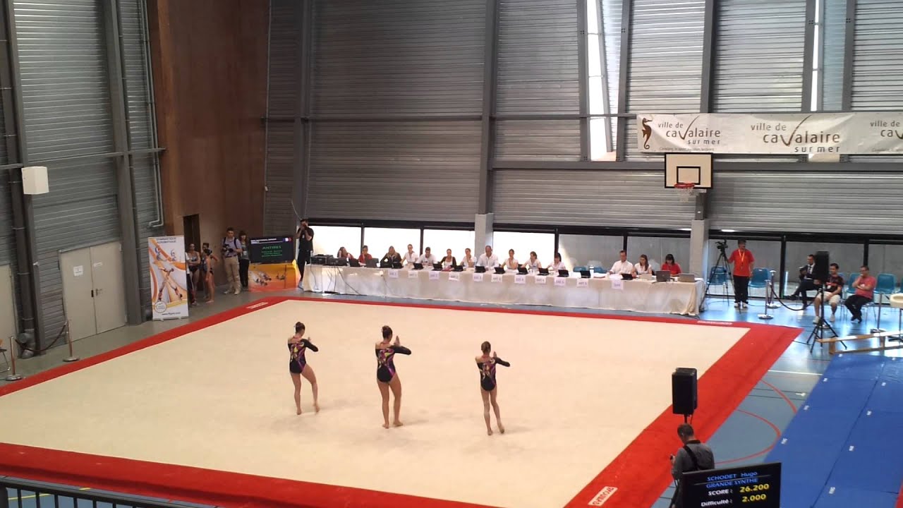 Gym acro Madeleine Bayon 2013 - YouTube
