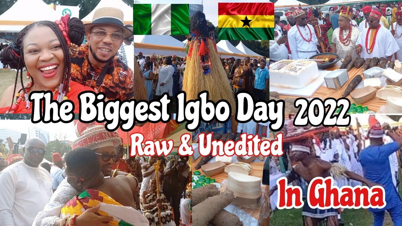 RAW & UNEDITED BIGGEST IGBO DAY IN GHANA 🇬🇭2022 IGBO NEW YAM FESTIVAL ...