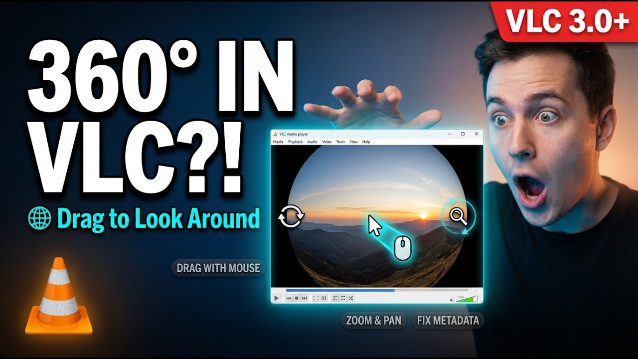 Watch 360 Degree Videos in VLC Media Player – Full Tutorial - YouTube