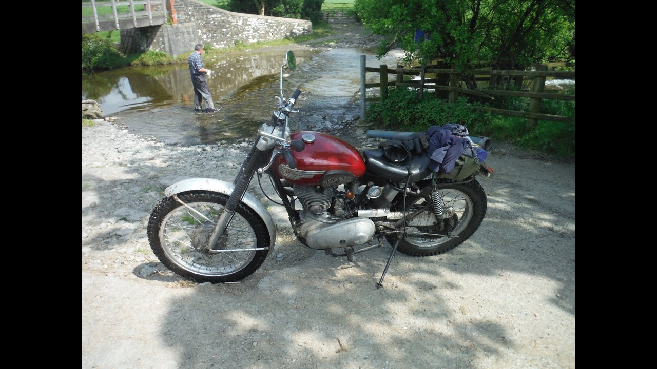 Royal Enfield 1955 Bullet 500 out on the rough with friends 9 A rough ...