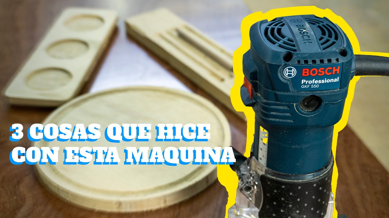 Como usar router o fresadora de mano | UNBOXING (Bosch GKF 550 ...