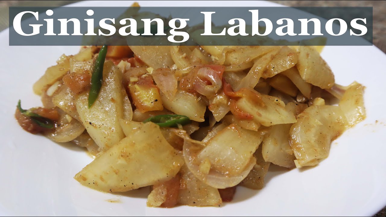 Ginisang Labanos recipe - YouTube