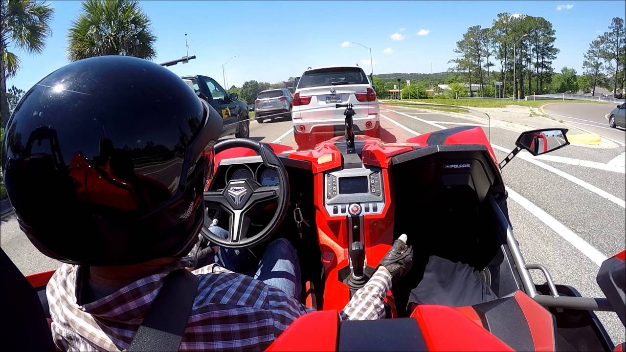 Polaris Slingshot Driving Lesson Part 4 - YouTube