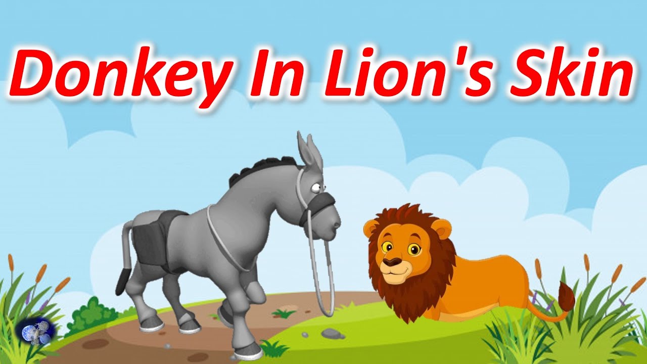 Donkey In Lion's Skin | Kids Short Story | Moral story for kids ...