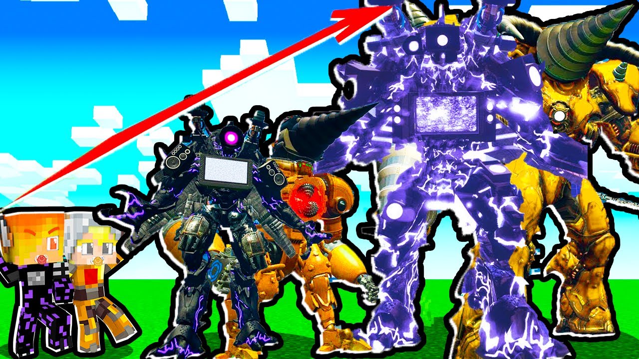 CHUYỆN GÌ XẢY RA NẾU TRI-TITAN VÀ DRILL MAN LỚN LÊN TRONG MINECRAFT ...