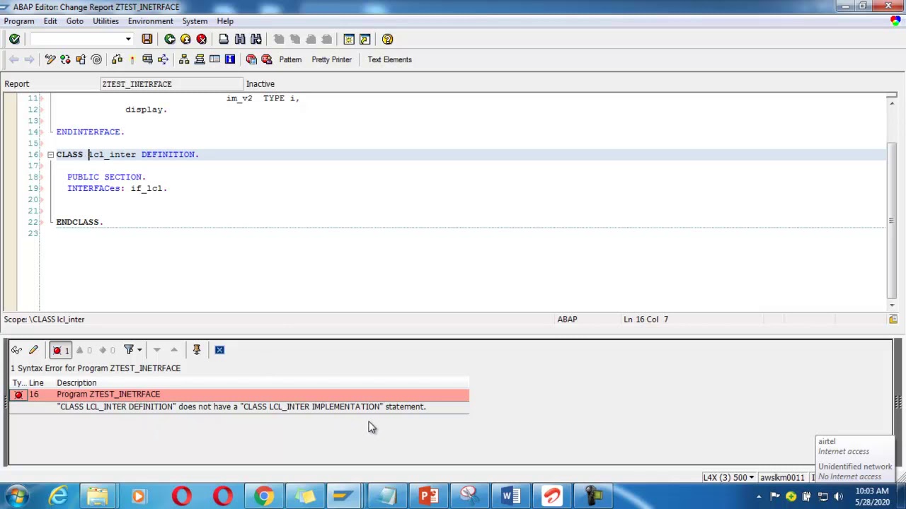 Local Interfaces in SAP OOABAP | SAP Tech - YouTube