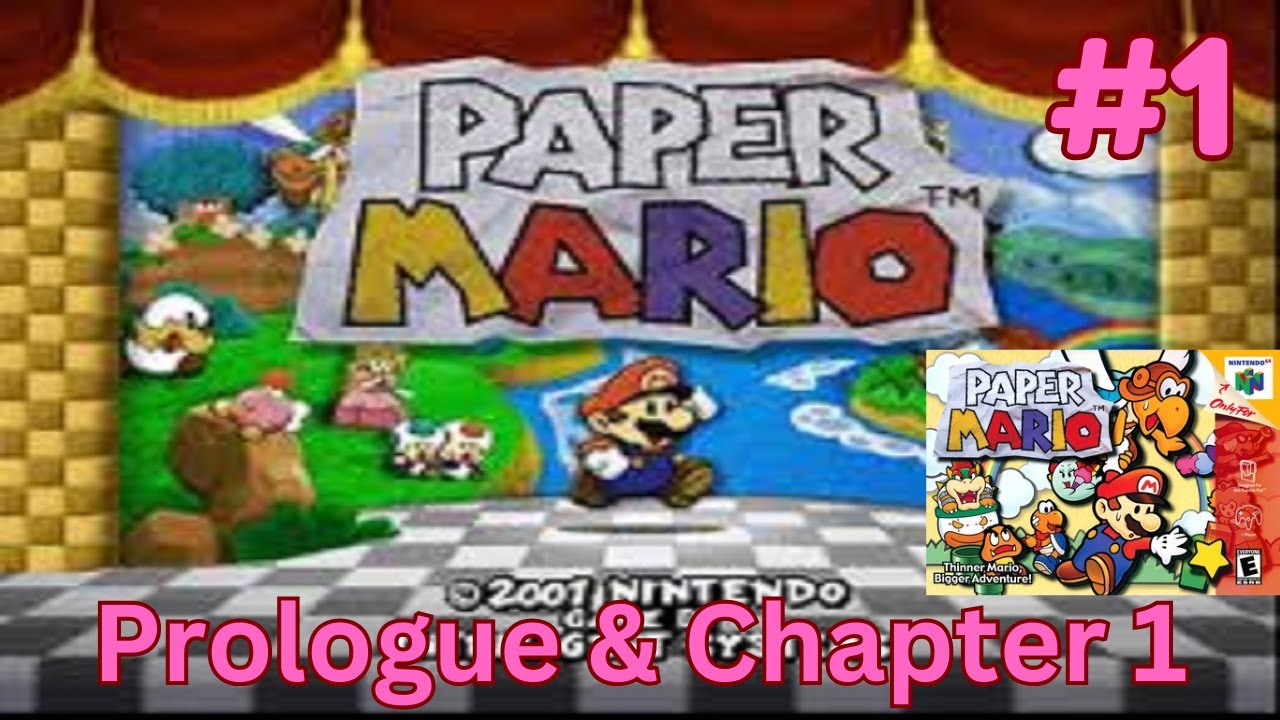 Paper Mario (2001) #1 - Full Game Walkthrough (N64) - Trey's First ...