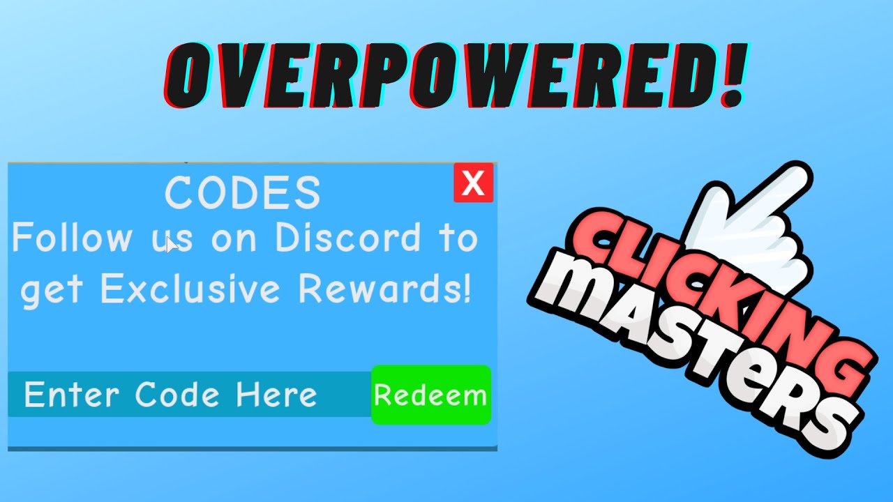 Roblox: Get to First Place with these Codes! (Clicking Masters) - YouTube