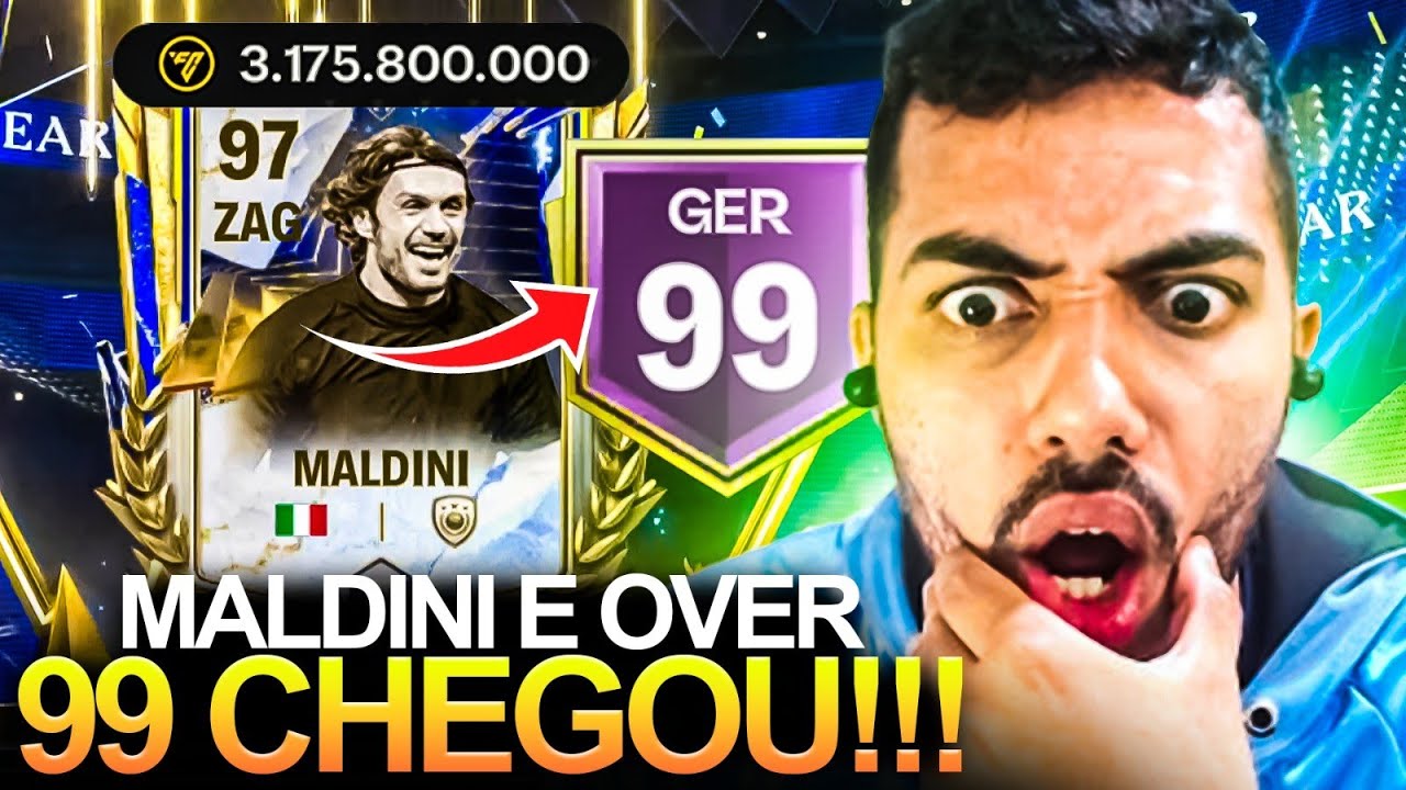 MALDINI PRIME & OVER 99 CHEGOU! 😱 MONTEI MEU TIME DE 3 BILHÕES DE COINS ...